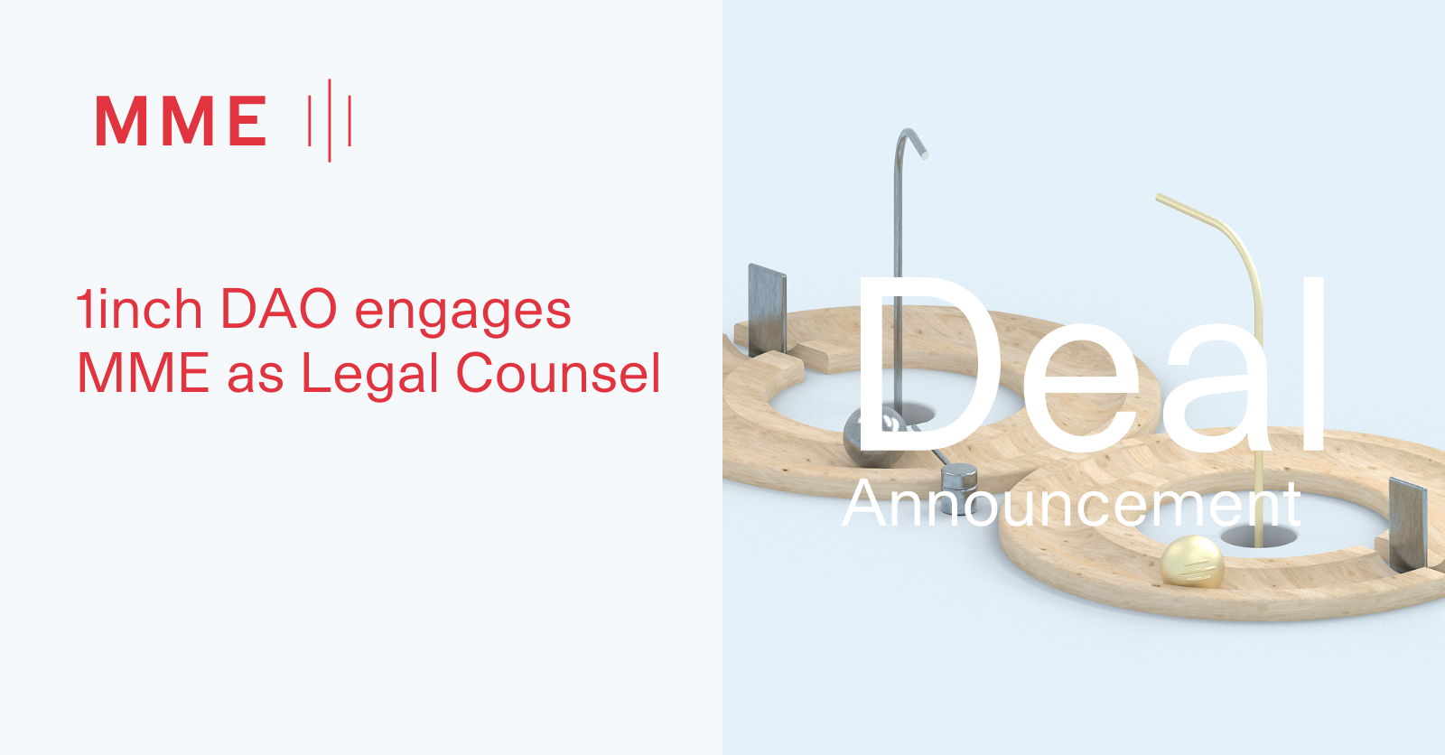 1inch DAO Engages MME as Legal Counsel